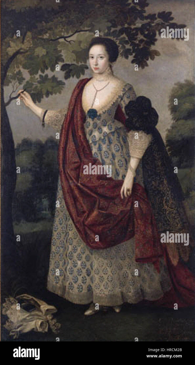 'Portrait of a Lady' by Robert Peake, an English portrait painter ...