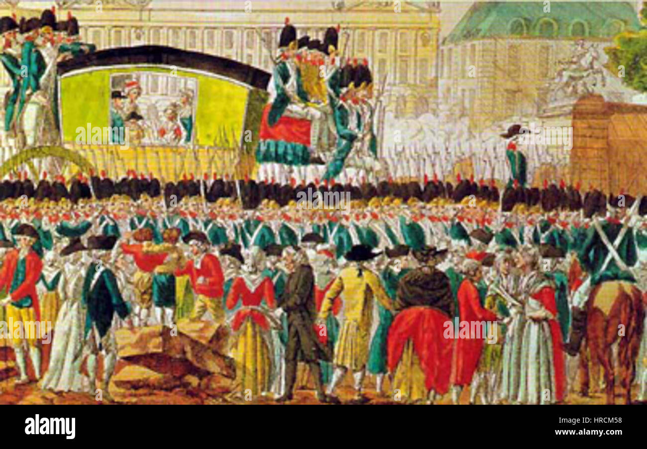 'Retour Varennes 1791' depicts a pivotal moment in French history ...
