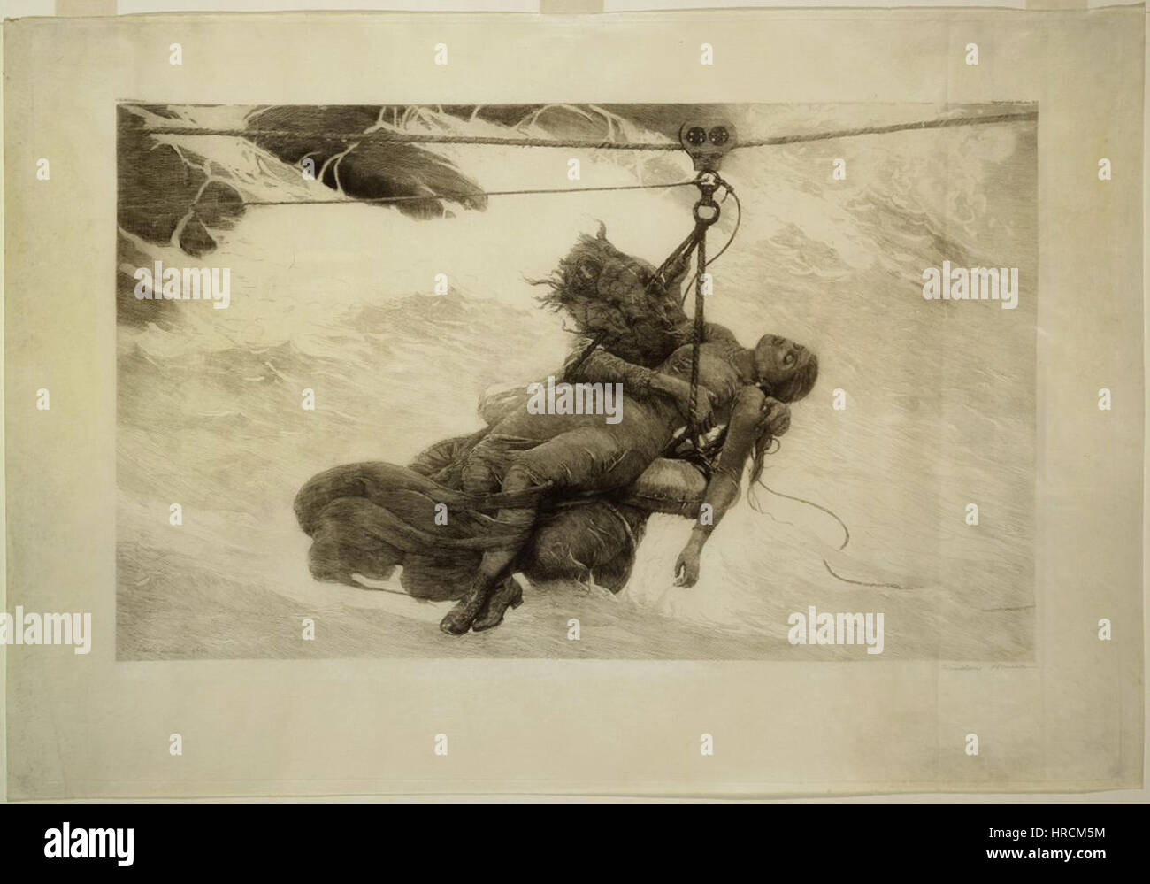 Saved by Winslow Homer is a 1889 painting depicting a dramatic rescue ...