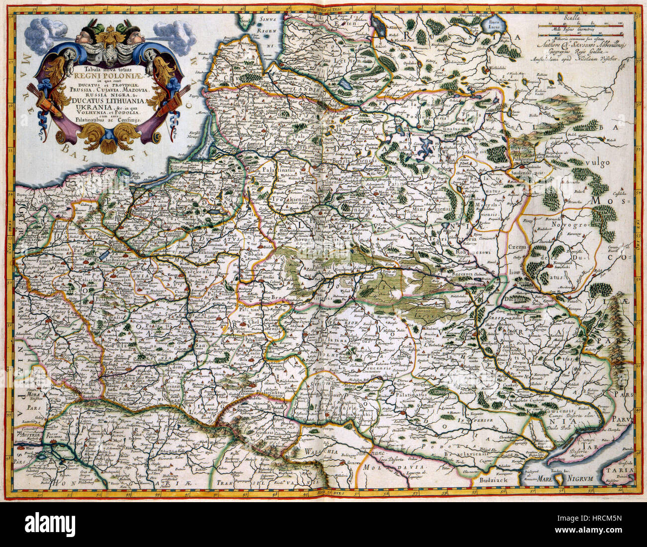 Map of the grand duchy of lithuania hi-res stock photography and images ...