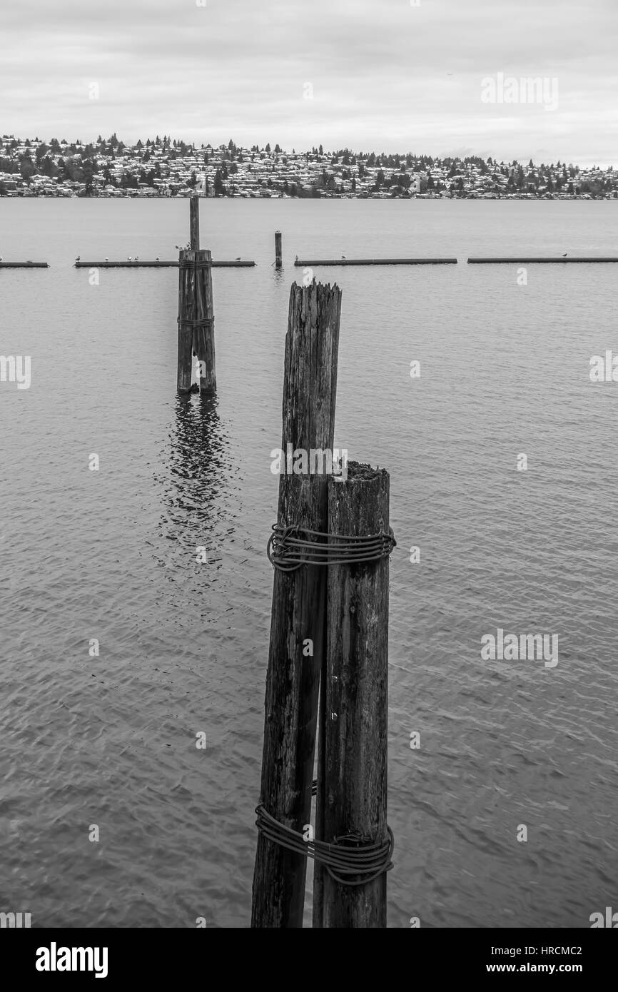 Snow covers rooftops of homes in Renton, Washington Stock Photo - Alamy