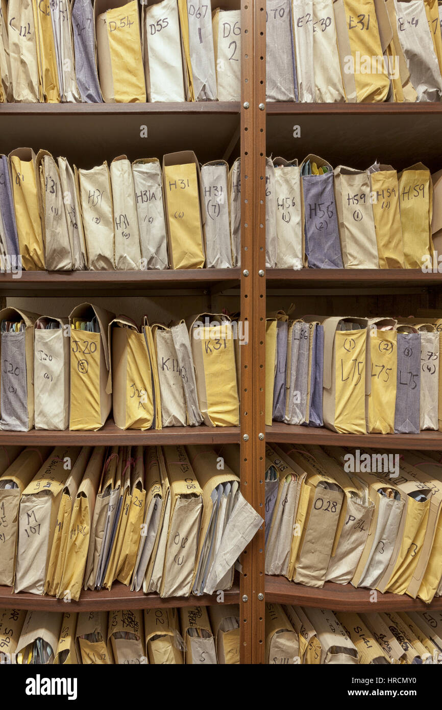 Accountancy archive on Shelves Stock Photo - Alamy