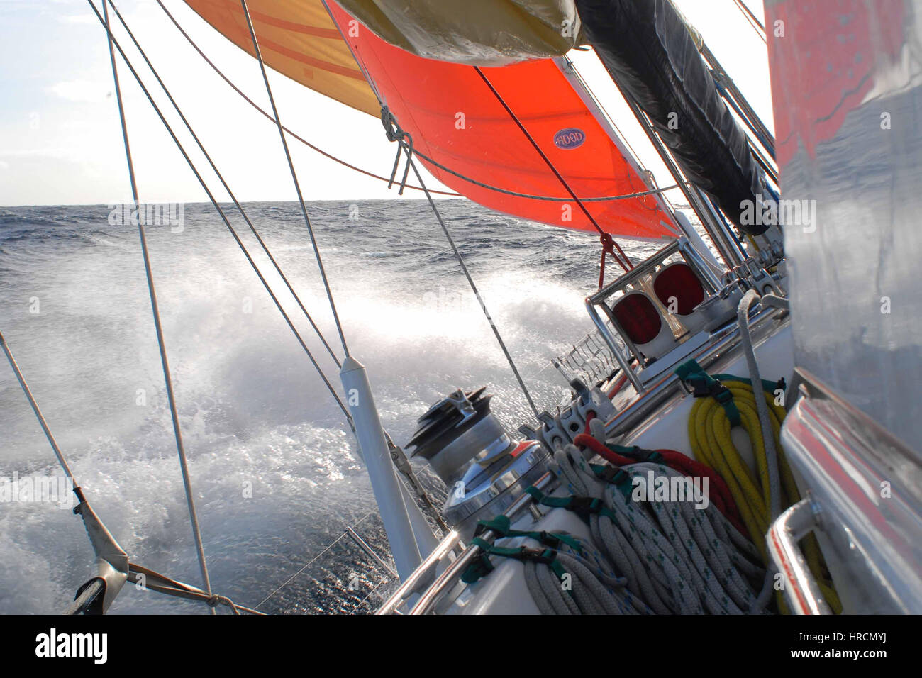Challenger Ocean Racing Yacht, Bay of Biscay Stock Photo - Alamy