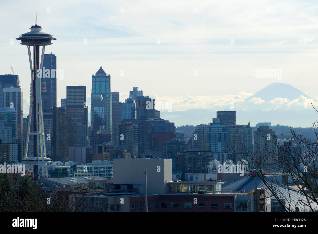 SEATTLE, WASHINGTON, USA - JAN 23rd, 2017: Seattle skyline panorama ...