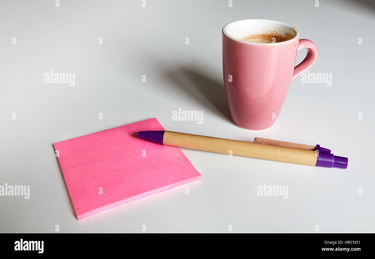 White and pink cup hi-res stock photography and images - Alamy