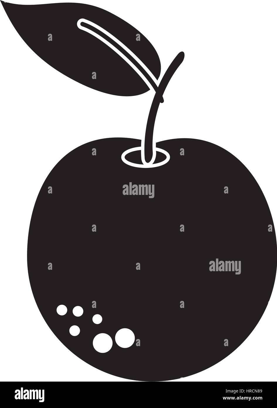 orange citrus fruit icon pictogram Stock Vector Image & Art - Alamy