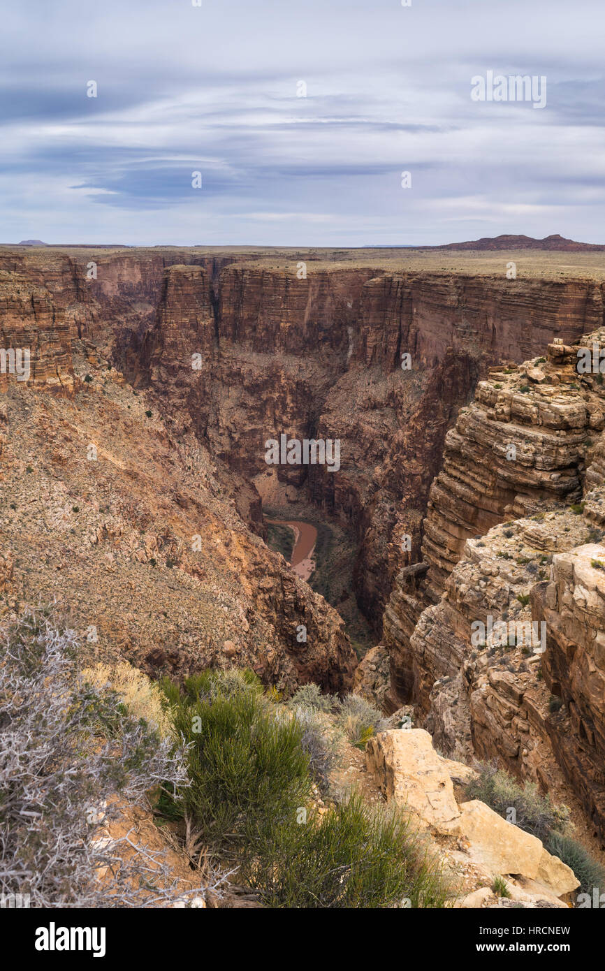 Impressive view over Grand Canyon, National Park, Colorado, USA Stock ...
