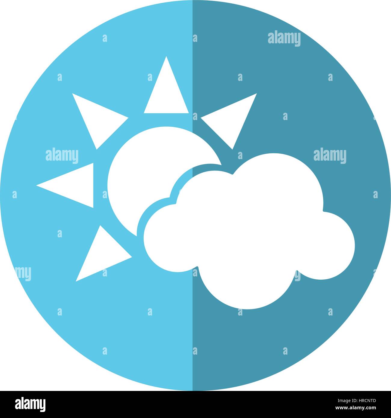 sun cloud weather symbol shadow Stock Vector Image & Art - Alamy