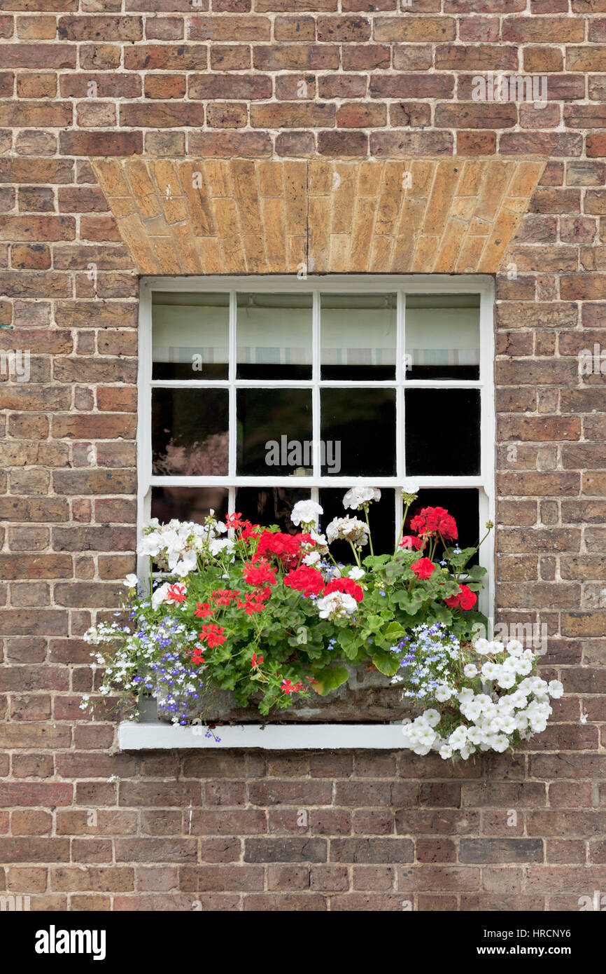 Sash window of Cottage in Letchmore Heath, Hertfordshire Stock Photo ...