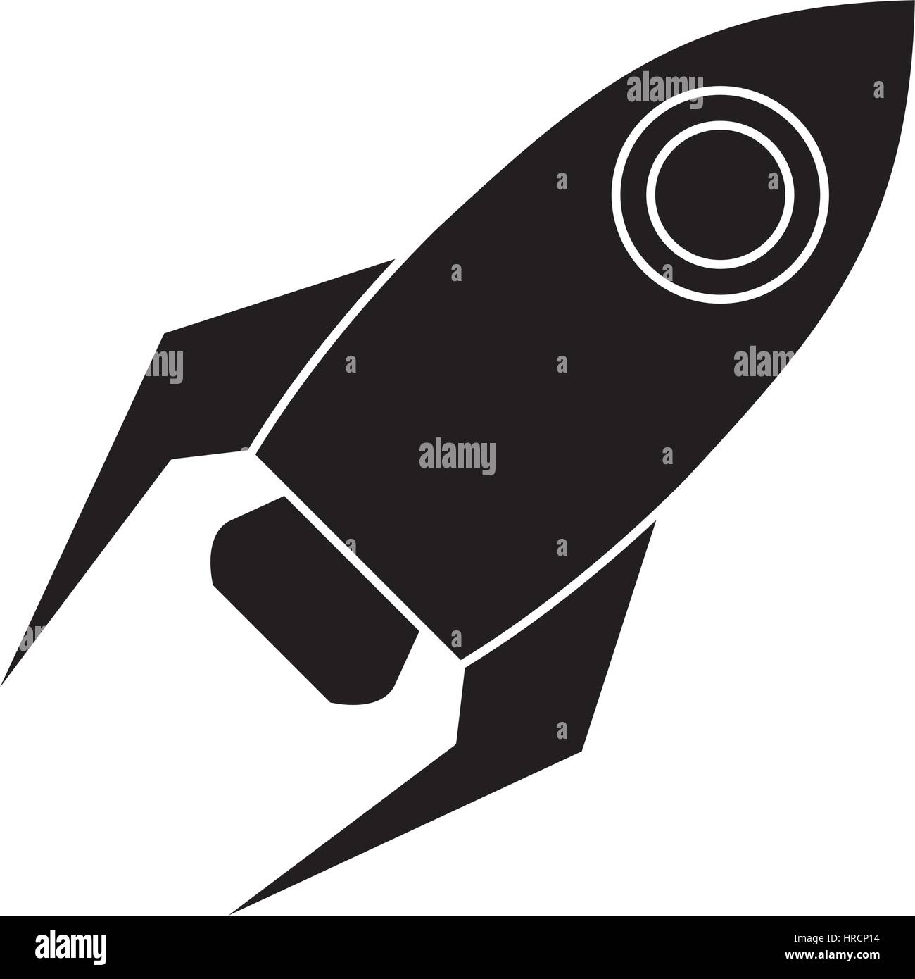 rocket startup launch pictogram Stock Vector Image & Art - Alamy