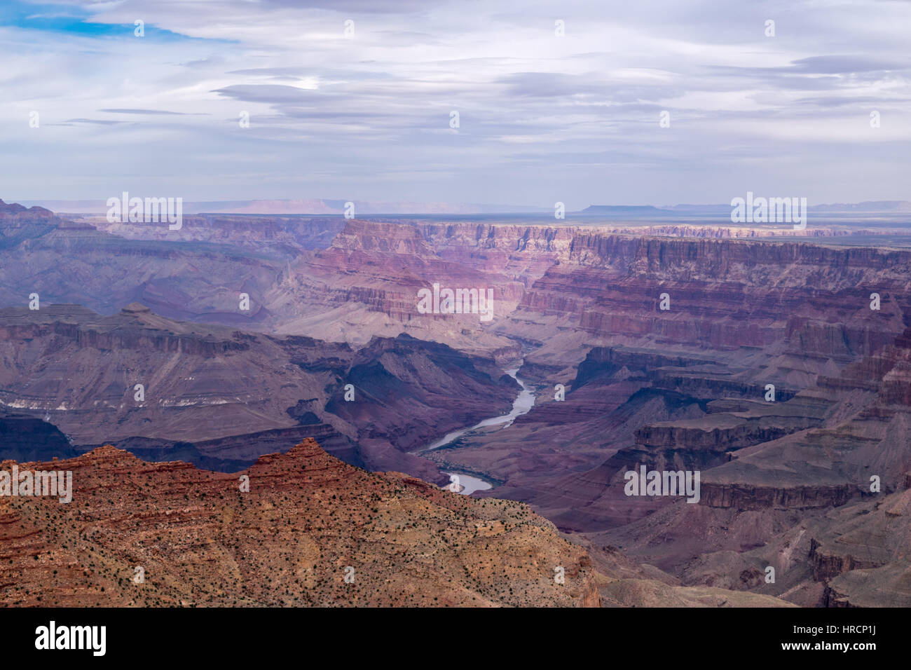Impressive view over Grand Canyon, National Park, Colorado, USA Stock ...