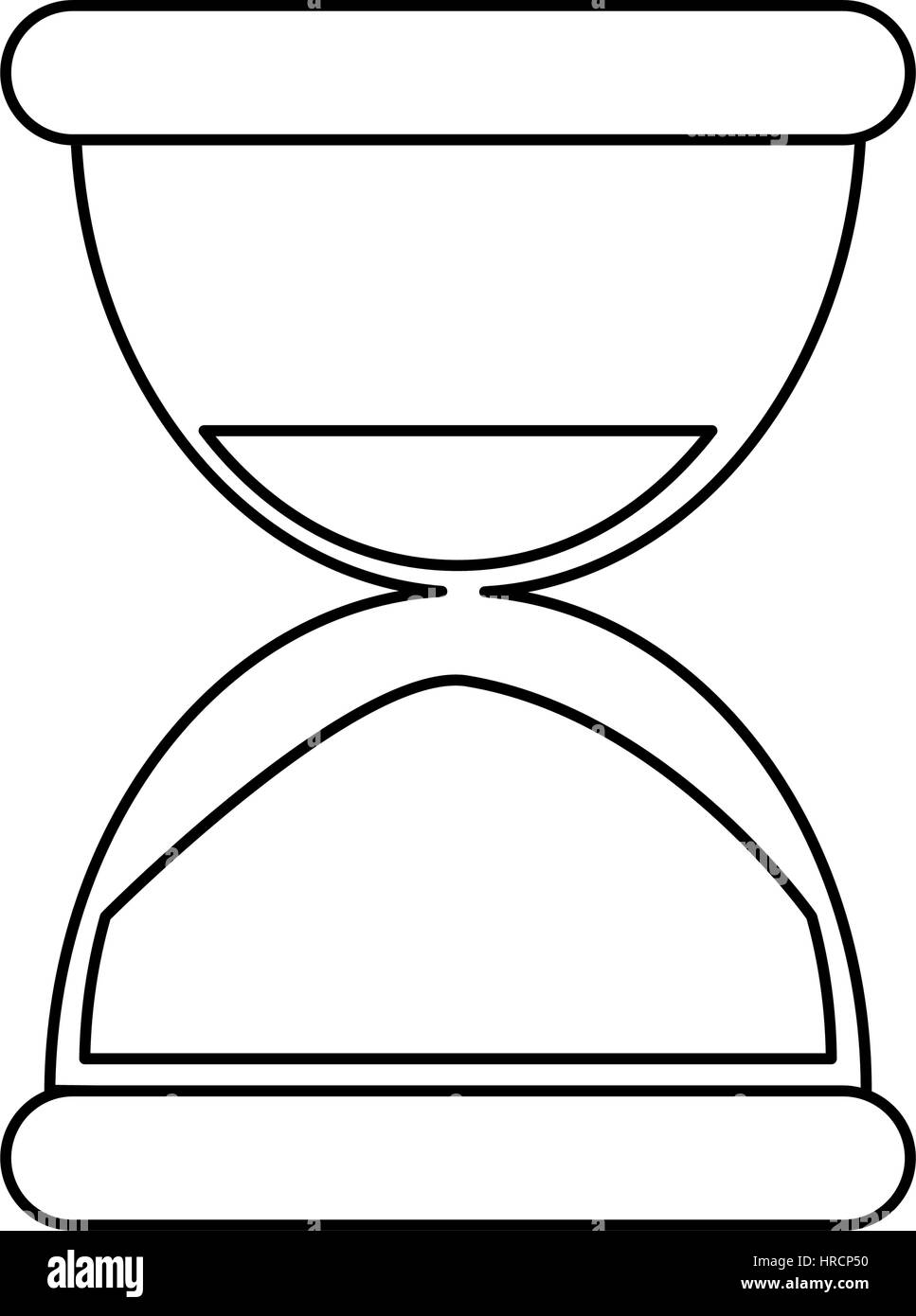 sand clock time thin line Stock Vector Image & Art - Alamy