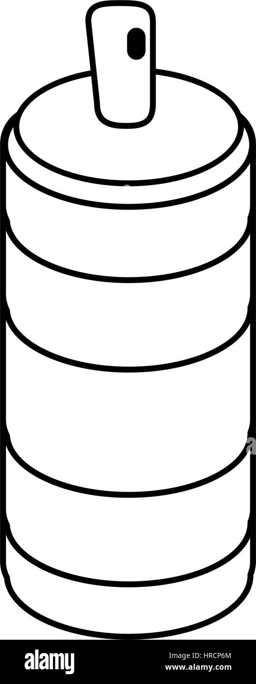 Spray paint can line Black and White Stock Photos & Images - Alamy