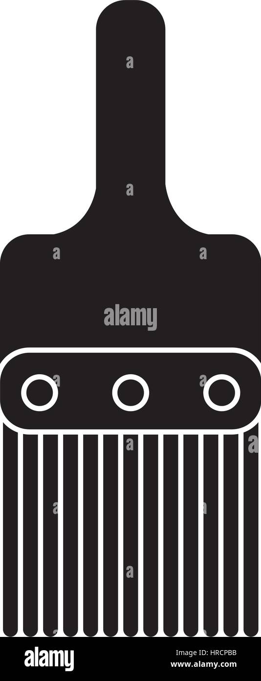 Paint brush tool design pictogram hi-res stock photography and images ...