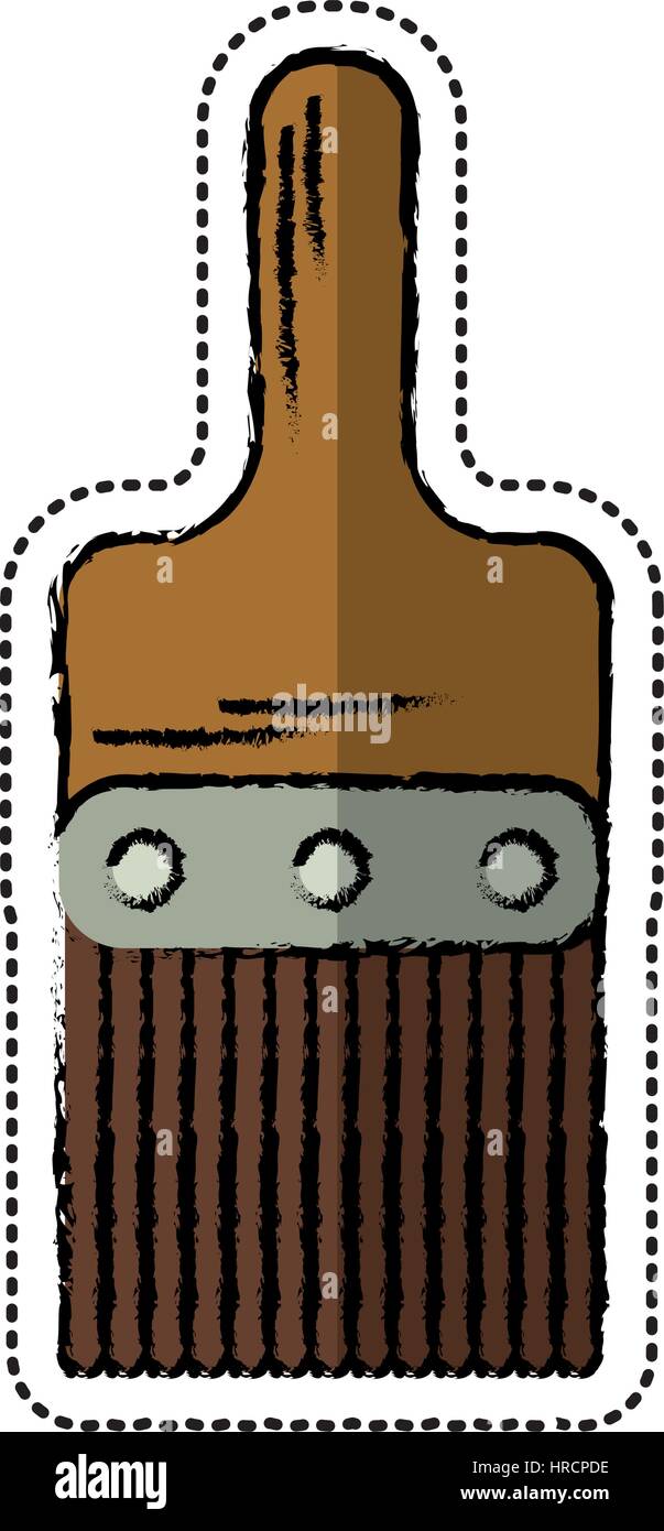 cartoon paint brush tool design Stock Vector Image & Art - Alamy