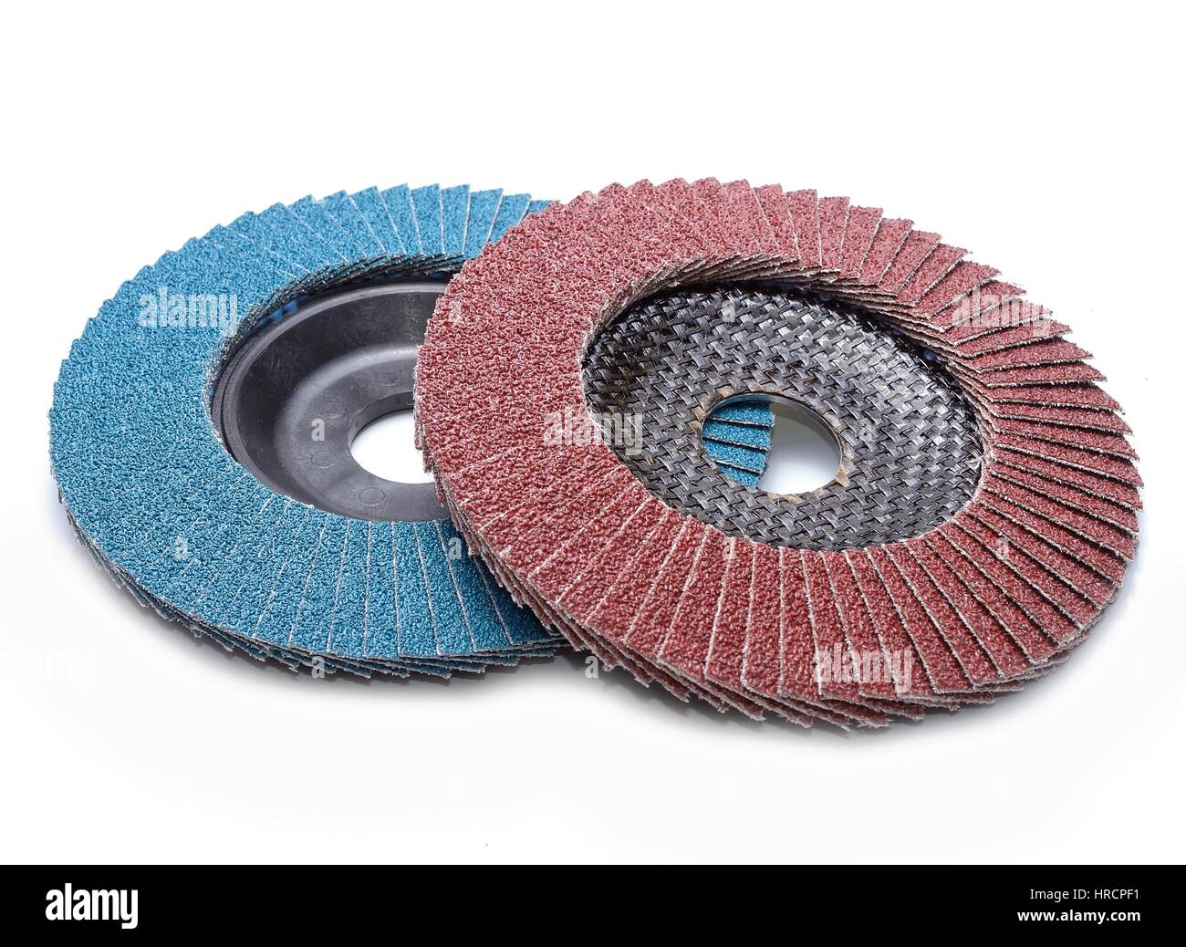 Abrasive wheel isolated on white background Stock Photo - Alamy