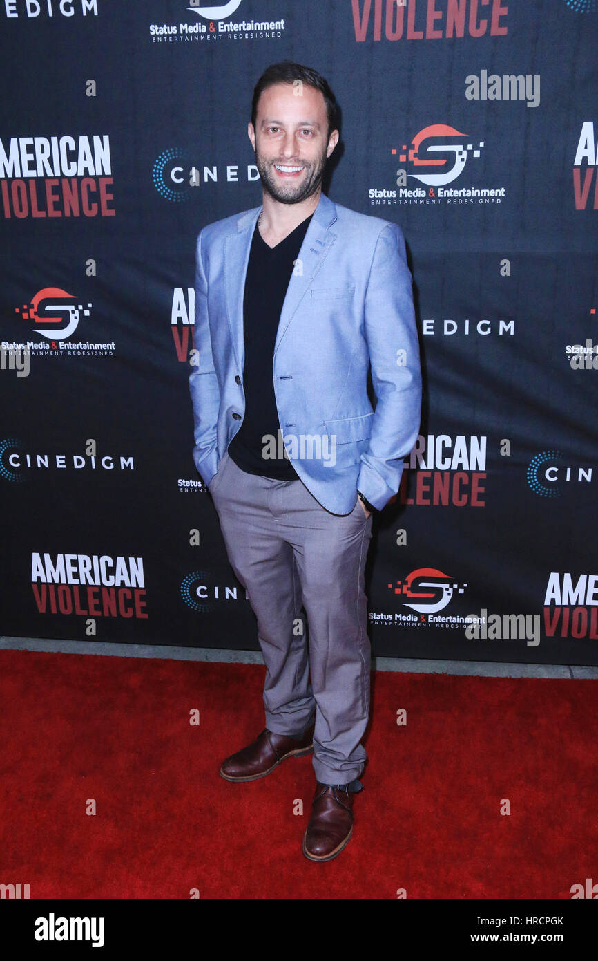 American Violence Red Carpet Premiere - Arrivals Featuring: Josh Berger ...