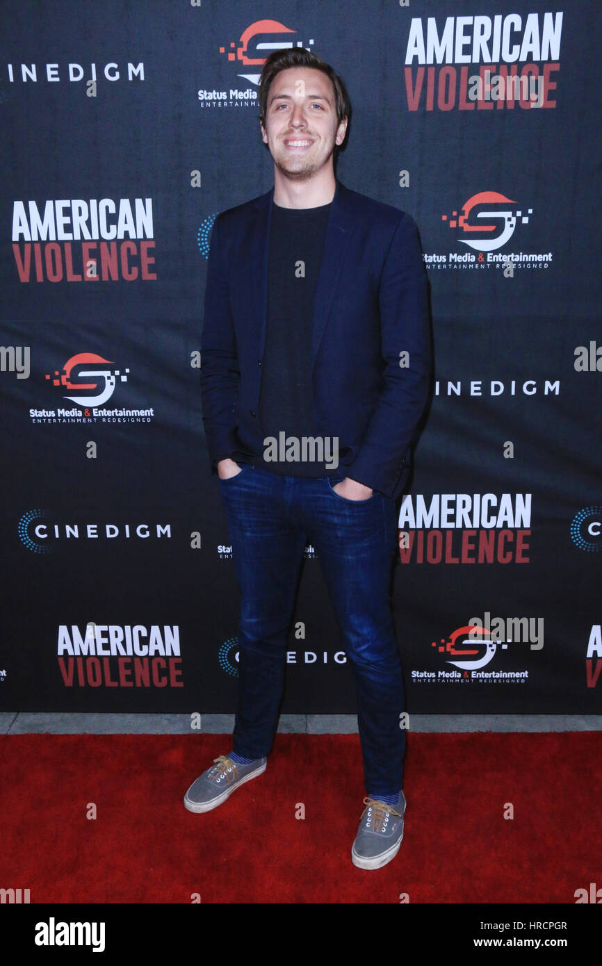 American Violence Red Carpet Premiere - Arrivals Featuring: Luke Taylor ...