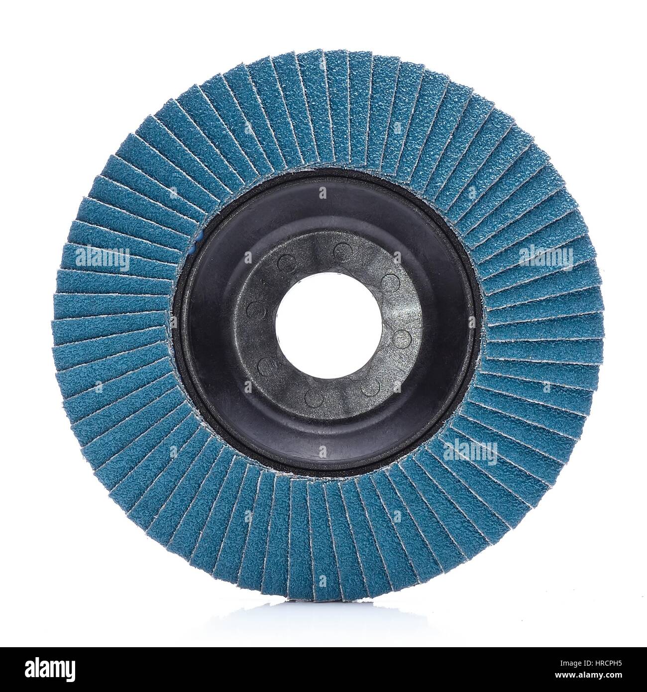 Abrasive wheel isolated on white background Stock Photo - Alamy