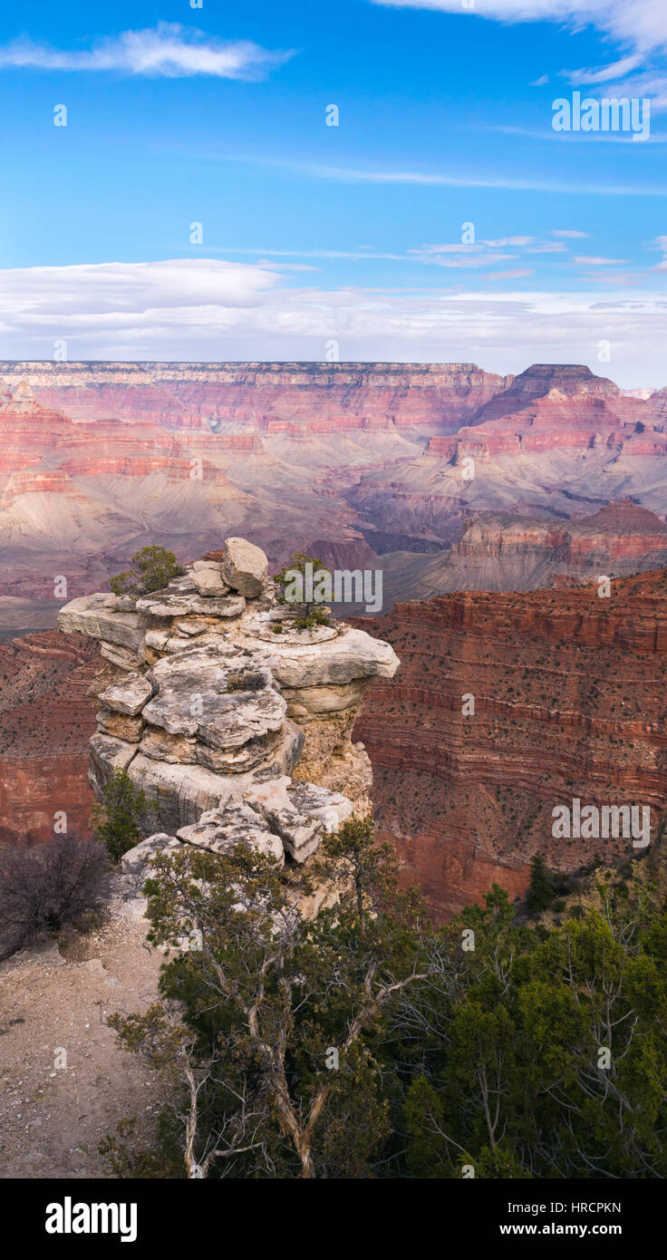 Impressive view over Grand Canyon, National Park, Colorado, USA Stock ...