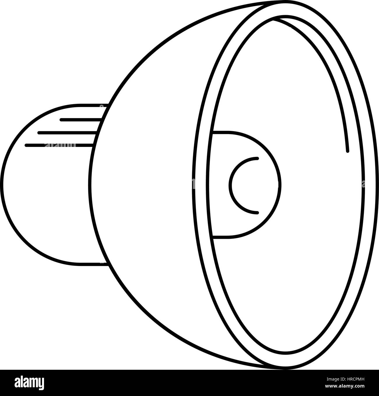 speaker sound volume thin line Stock Vector Image & Art - Alamy