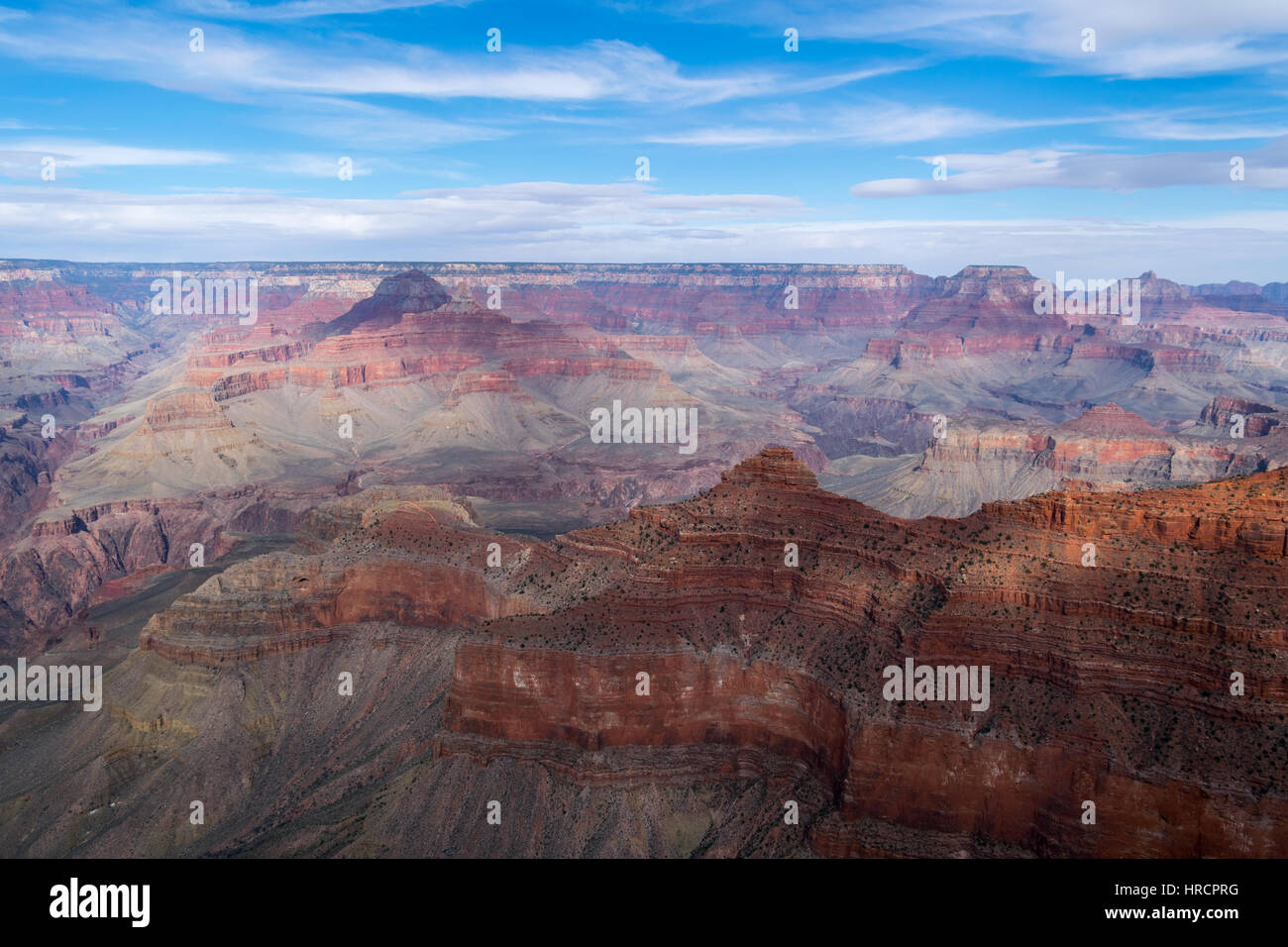 Impressive view over Grand Canyon, National Park, Colorado, USA Stock ...