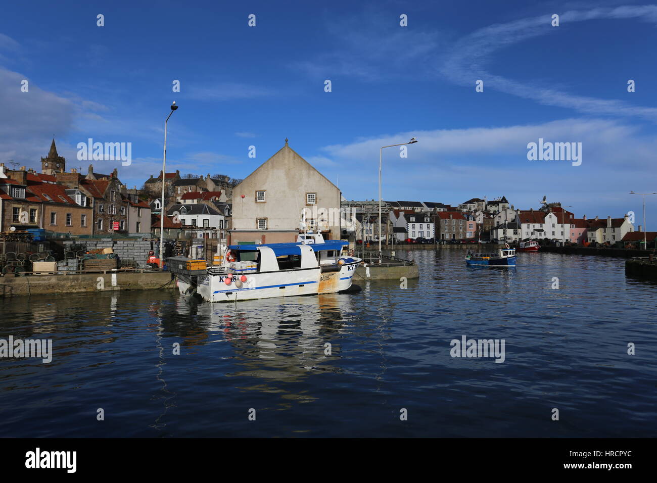 Pittenweem harbour Fife Scotland February 2017 Stock Photo - Alamy