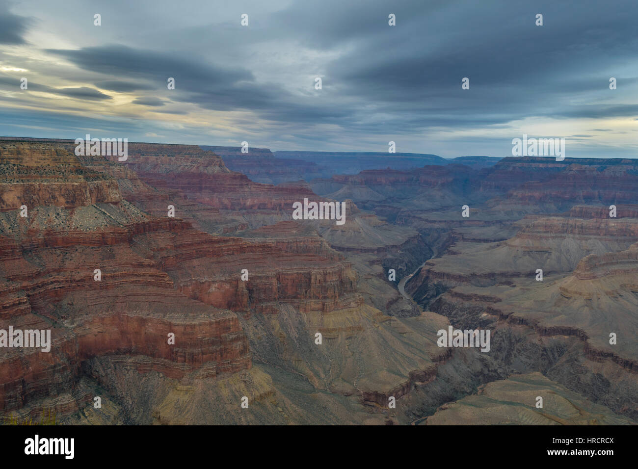 Impressive view over Grand Canyon, National Park, Colorado, USA Stock ...
