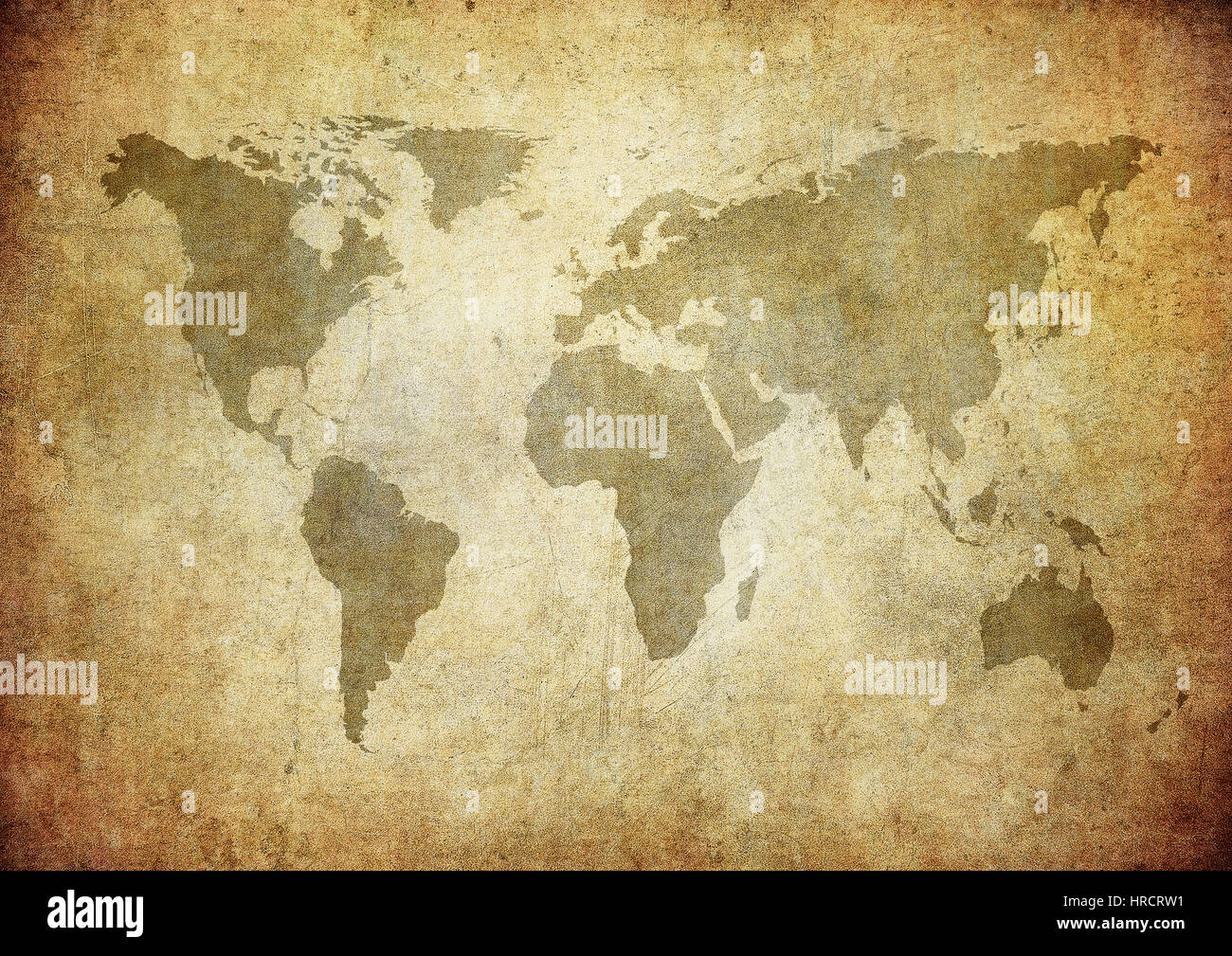 Grunge world map hi-res stock photography and images - Alamy