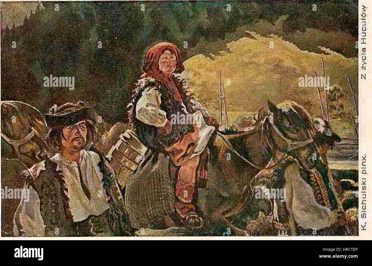 Kazimierz Sichulski's work 'From Hutsul Life' captures the daily ...