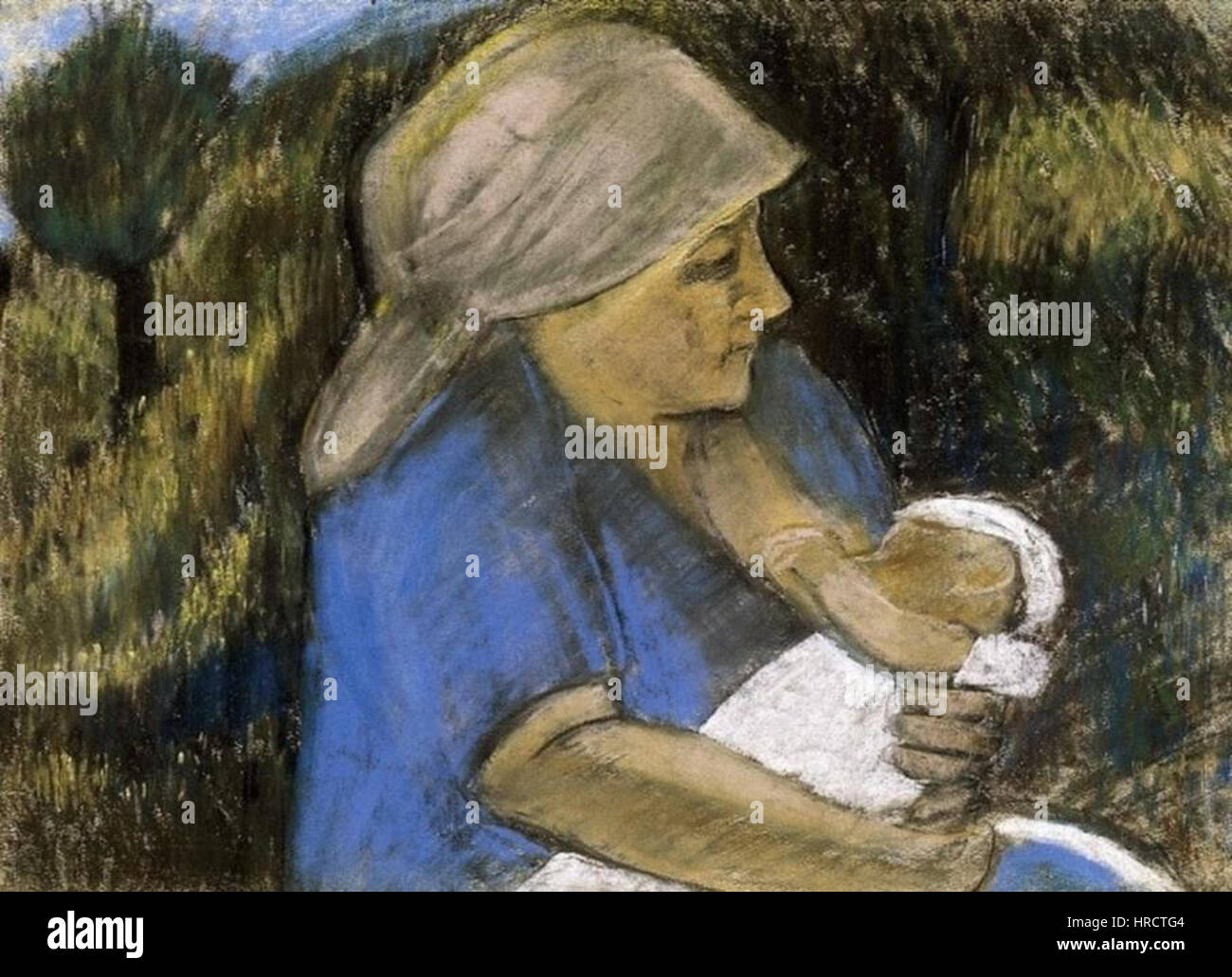 'Mother with his Child' by Nagy depicts a tender moment between a ...