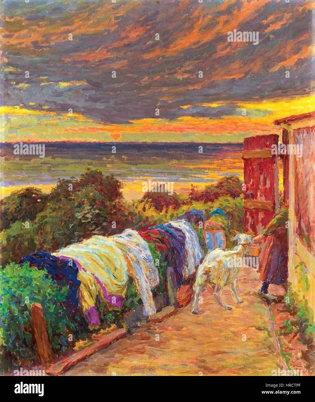 Poll Sunset 1914 Stock Photo - Alamy