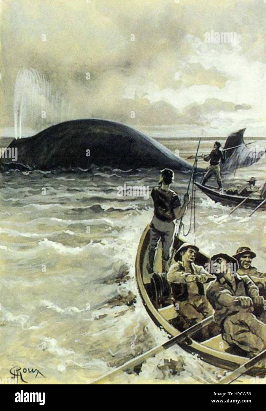 'The Sea Serpent' by George Roux 08 Stock Photo - Alamy