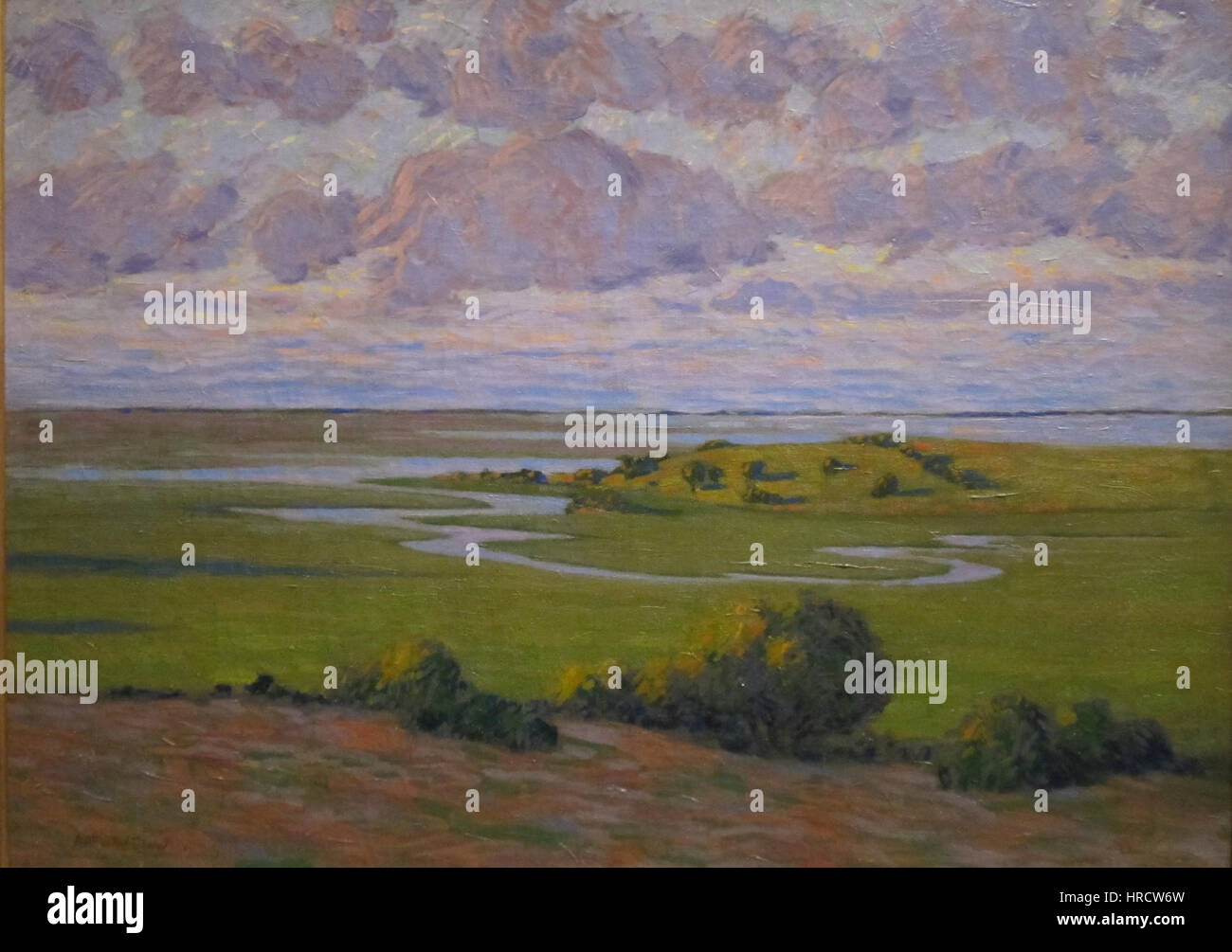 'Lavender and Green' by Arthur Wesley Dow is a landscape painting known ...