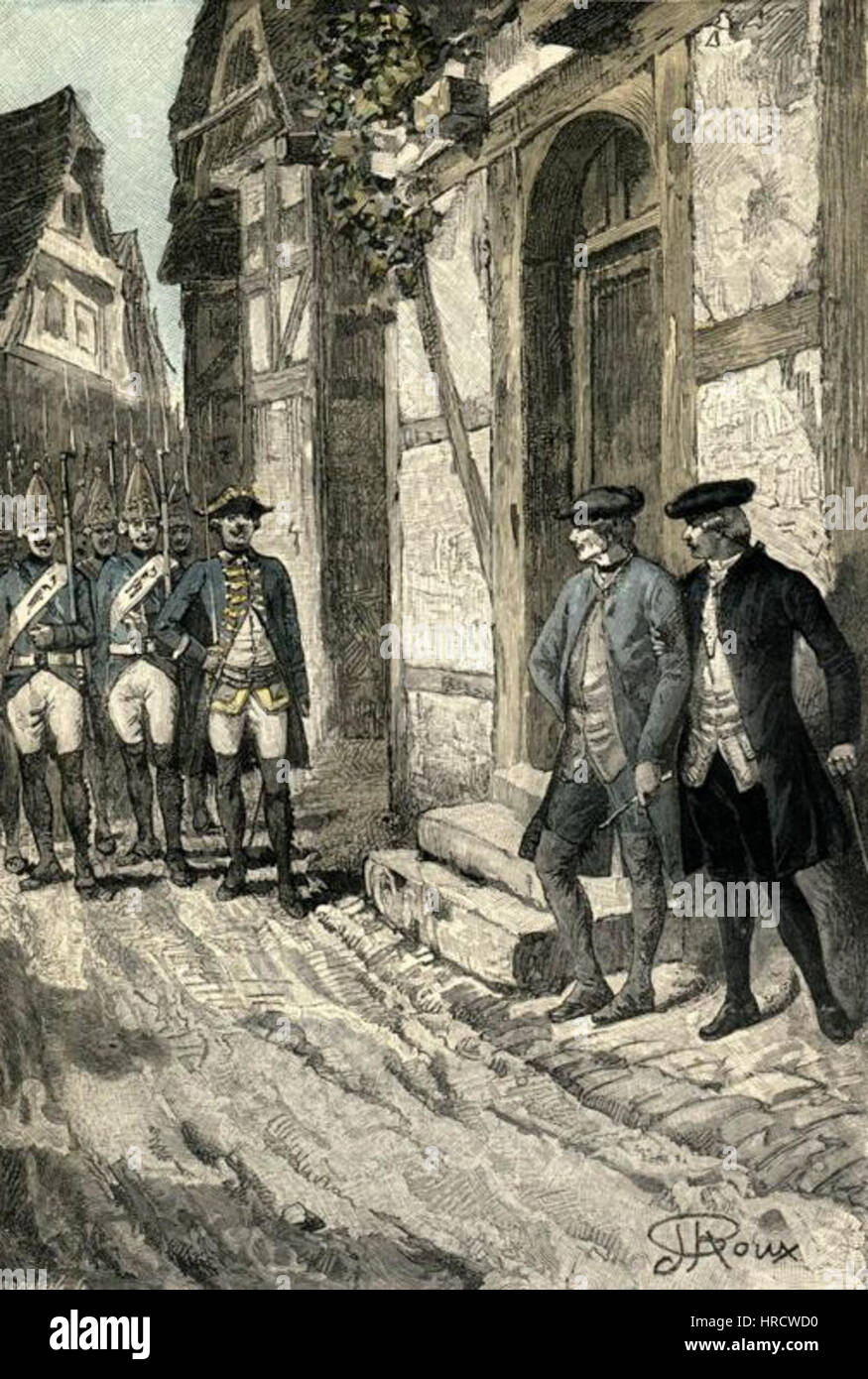 'The Flight to France' by George Roux 10 Stock Photo - Alamy