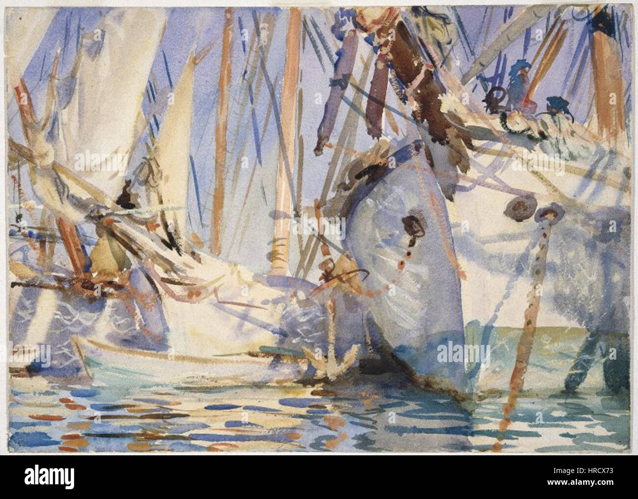 John Singer Sargent's 'White Ships,' displayed in the Brooklyn Museum ...