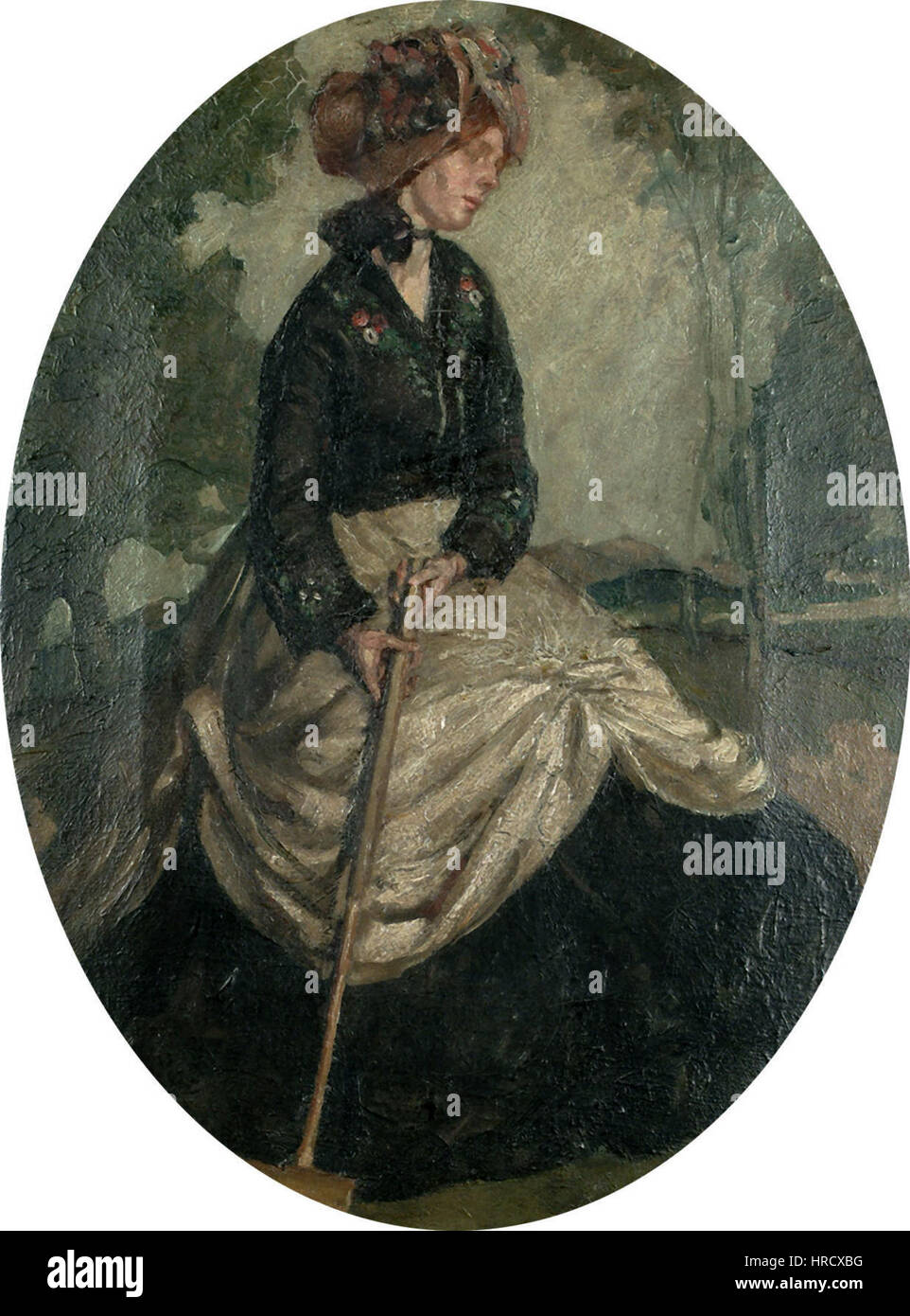 Constance Rea Lady playing croquet Stock Photo - Alamy