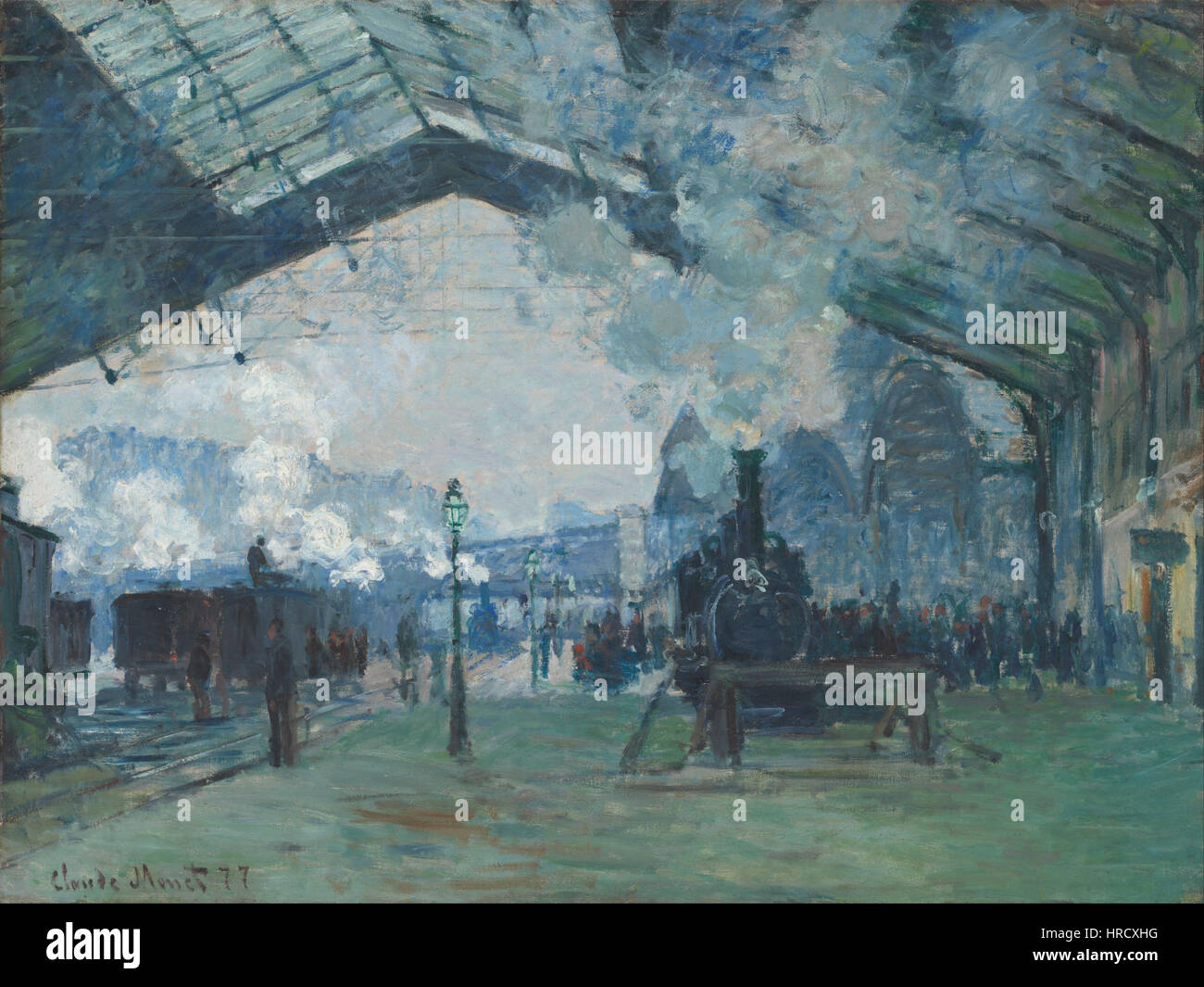 Gare saint lazare monet hi-res stock photography and images - Alamy