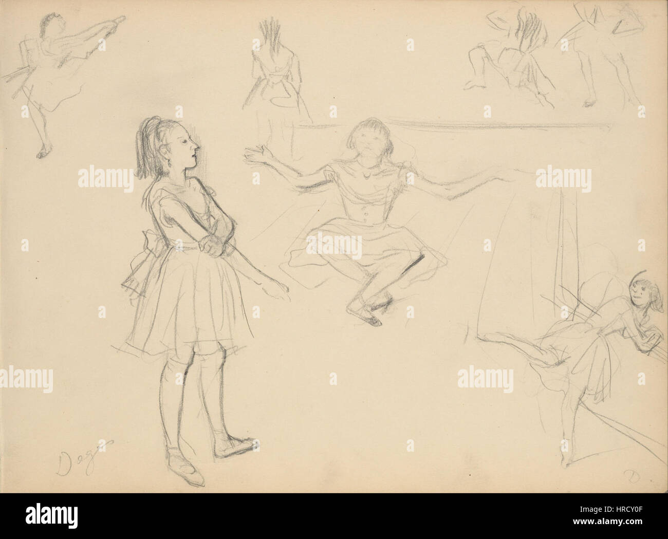 Edgar Degas - Ballet Dancers Rehearsing - Google Art Project Stock ...