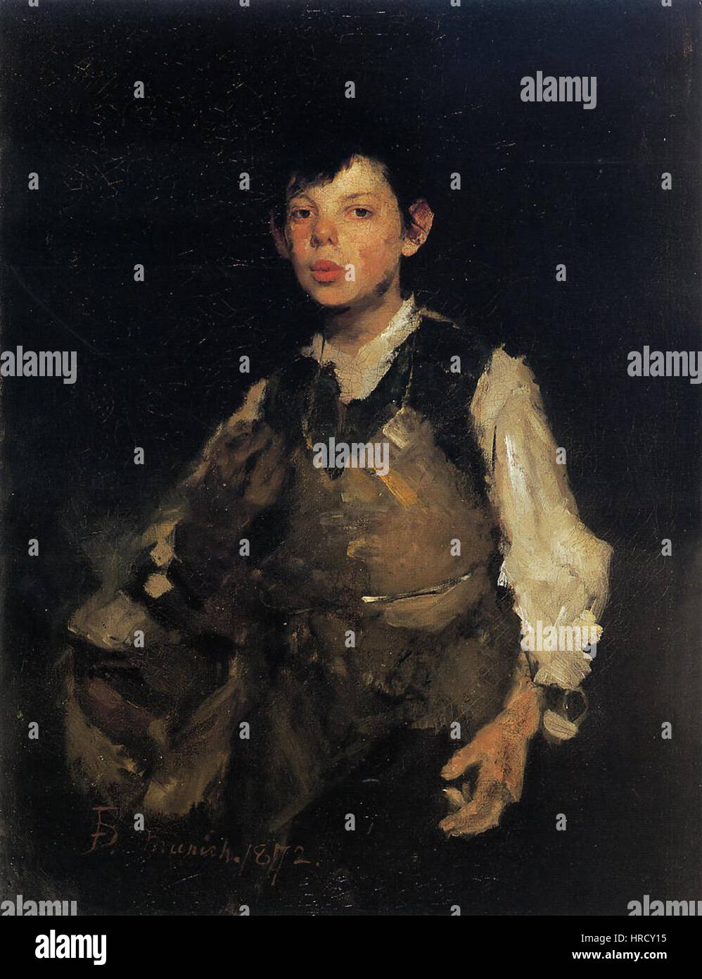 Duveneck Whistling Boy Stock Photo - Alamy