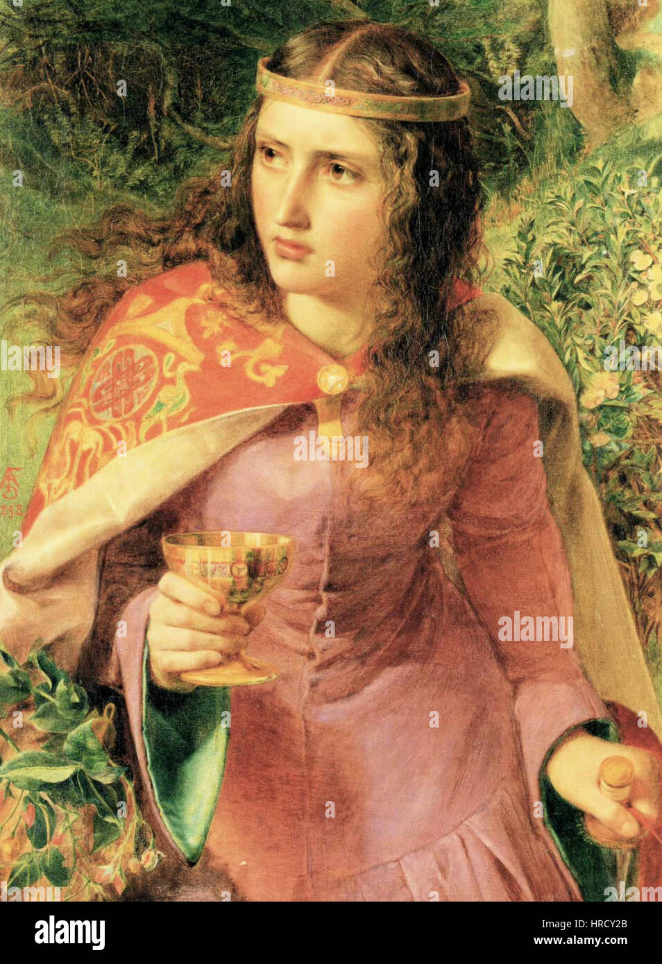 Anthony Frederick Sandys - Queen Eleanor Stock Photo - Alamy