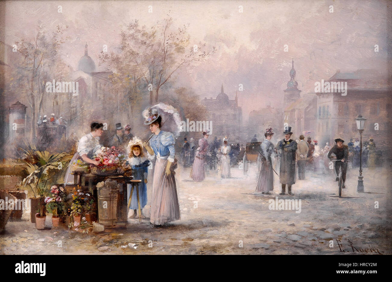 Emil Barbarina Blumenmarkt Stock Photo - Alamy