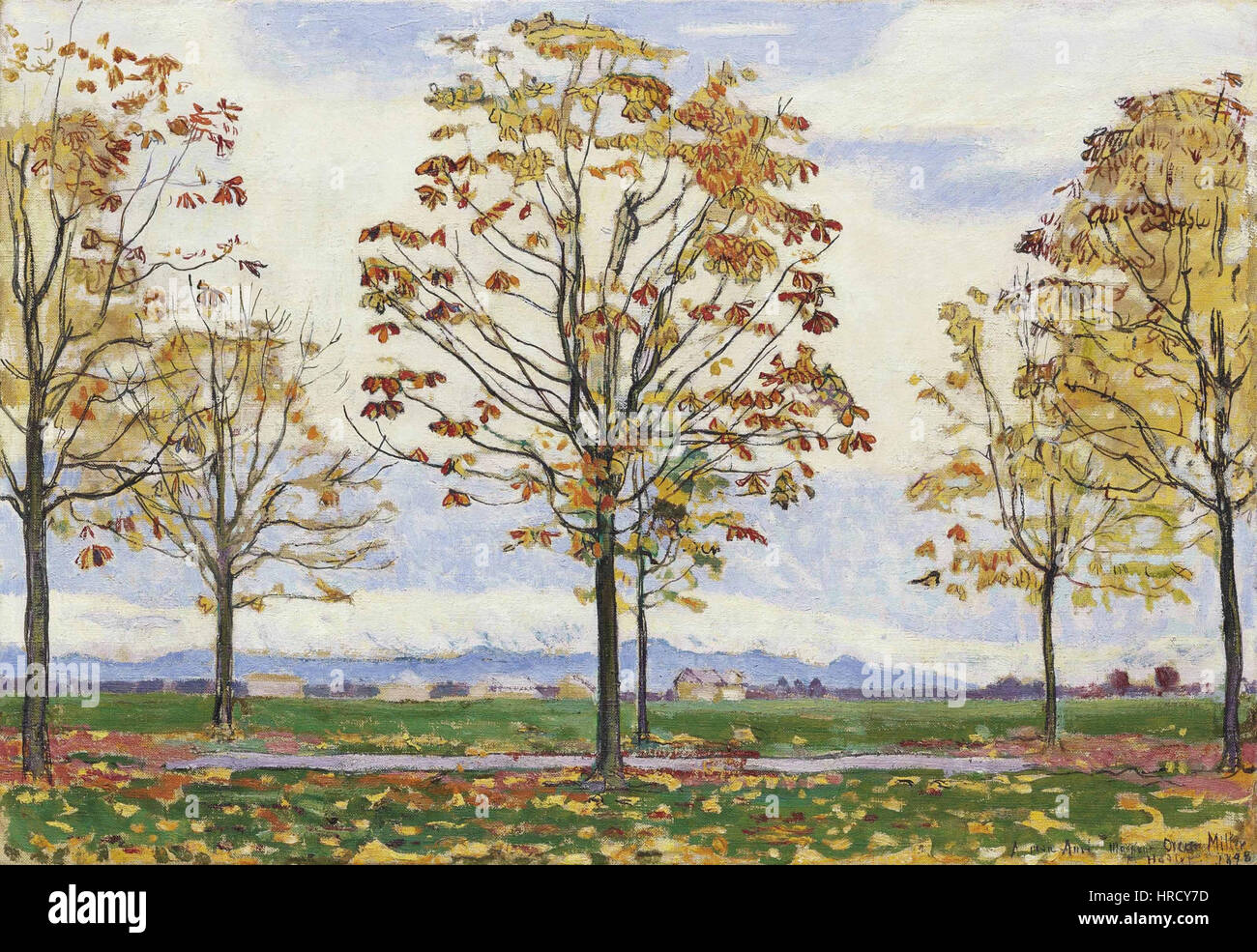 Ferdinand Hodler - Kastanienallee bei Biberist, 1898 Stock Photo - Alamy