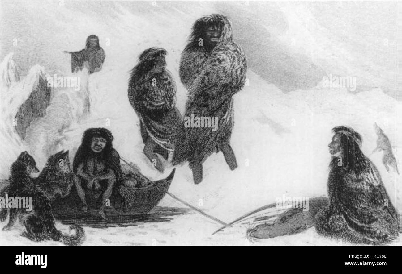The Fuegian people, indigenous to the southernmost regions of South ...