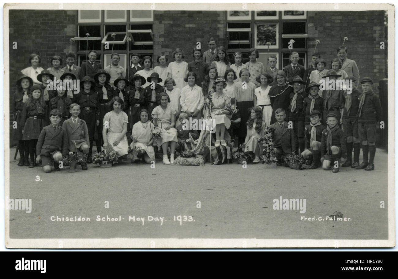 Fred C. Palmer’s 1933 painting 'Chiseldon School' depicts the ...