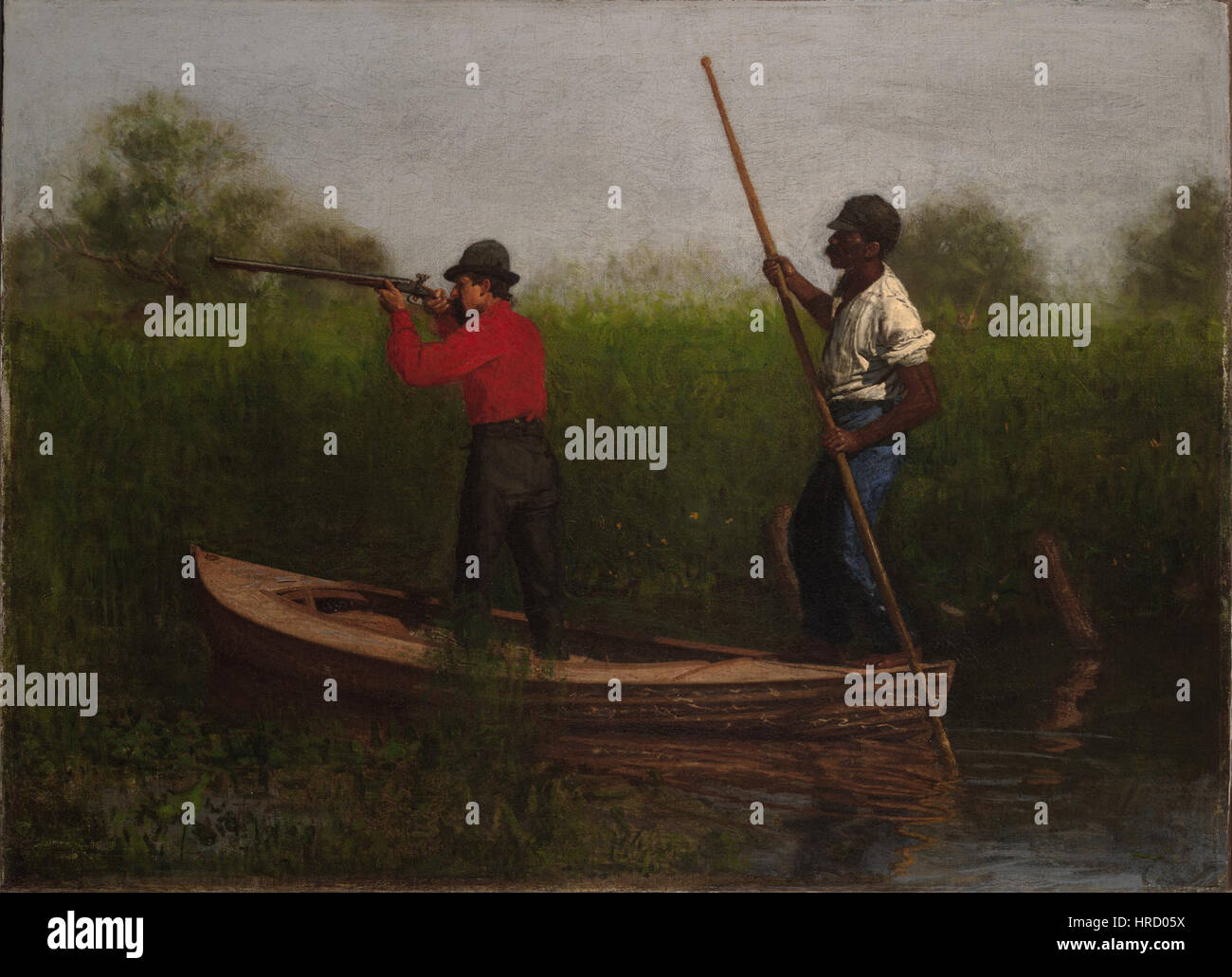Thomas Eakins’s 'Rail Shooting on the Delaware' captures a dynamic ...
