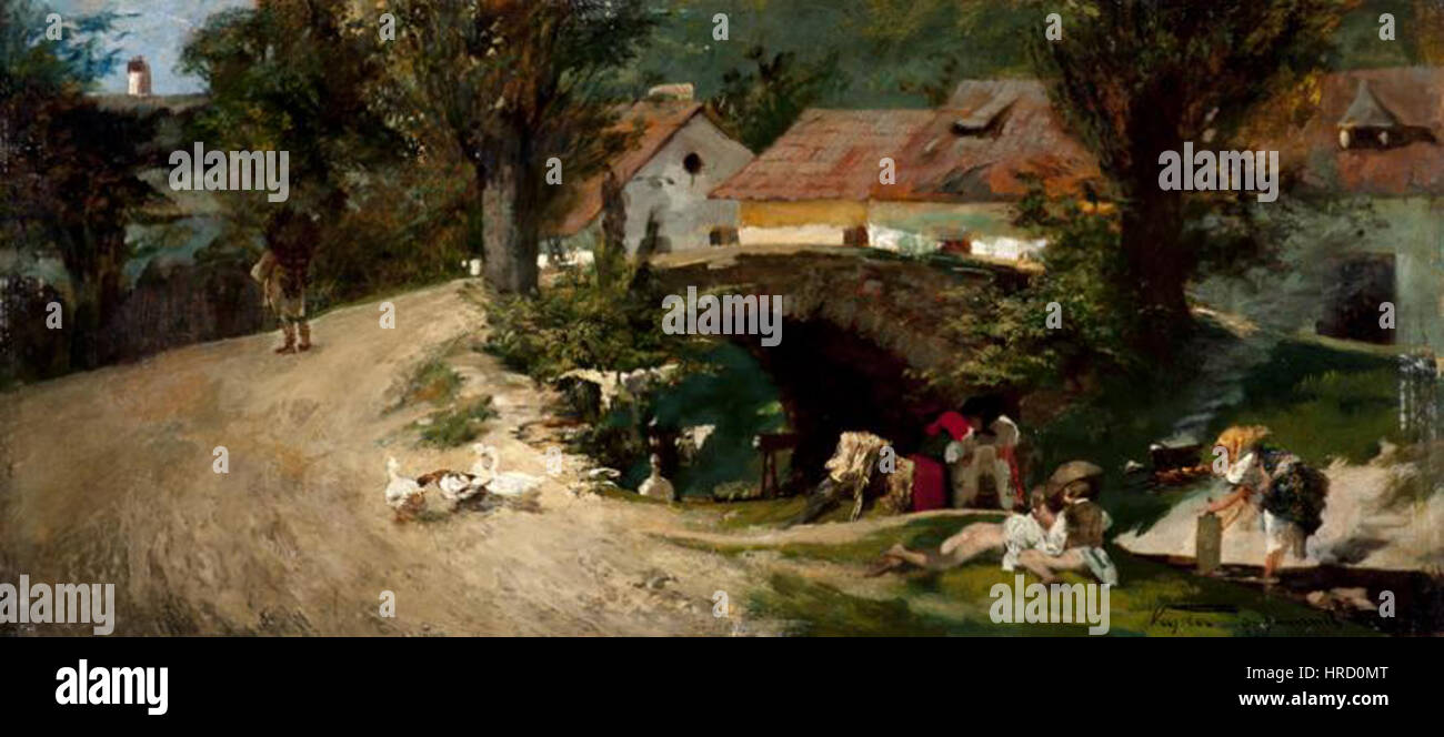 Vajda Village Scene Stock Photo - Alamy