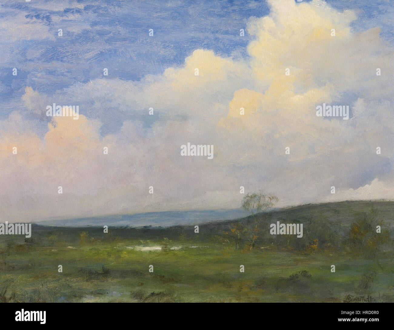 Albert Bierstadt - Clouds Over California Stock Photo - Alamy
