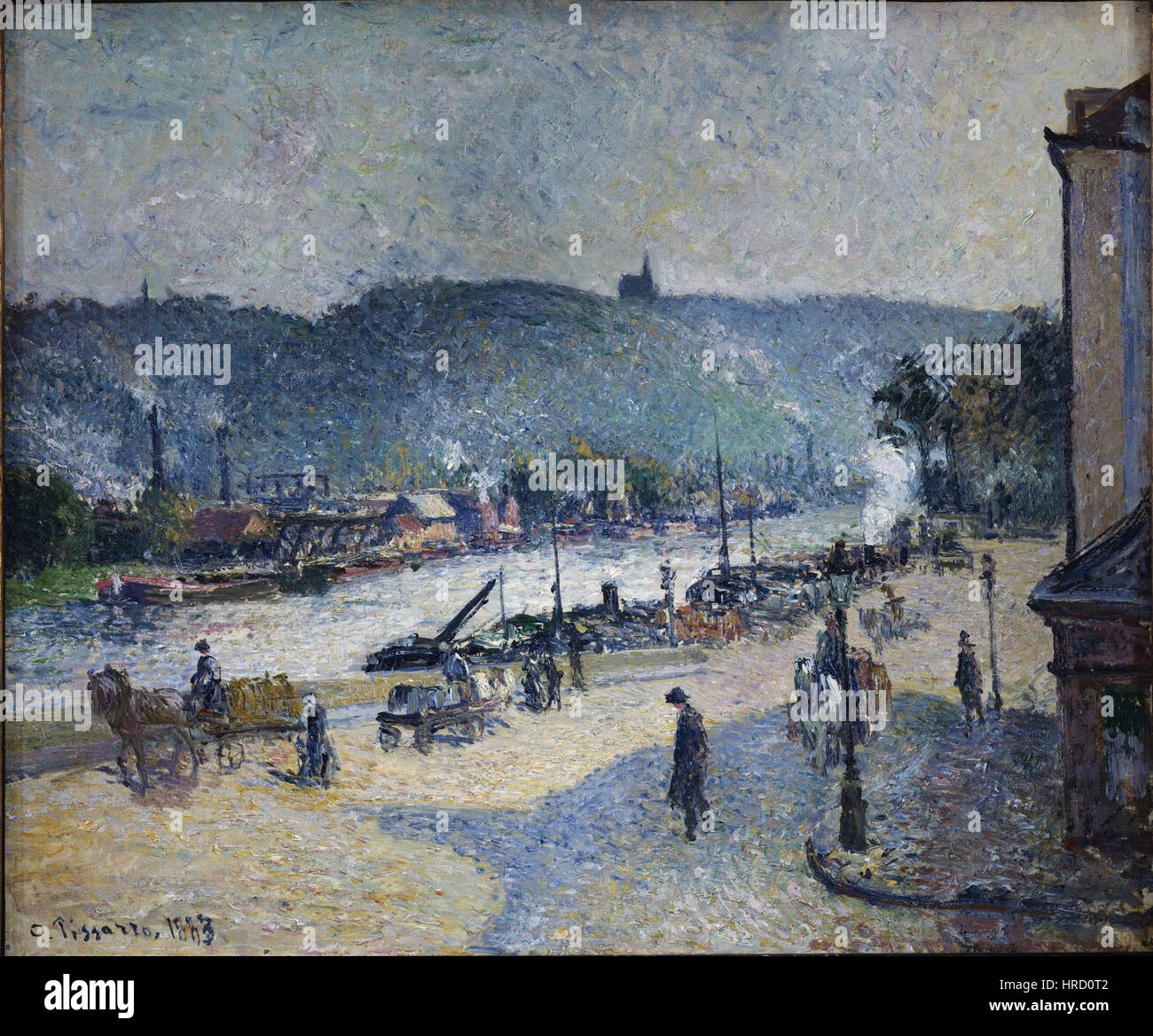 Camille Pissarro - Quais de Rouen (1883 Stock Photo - Alamy
