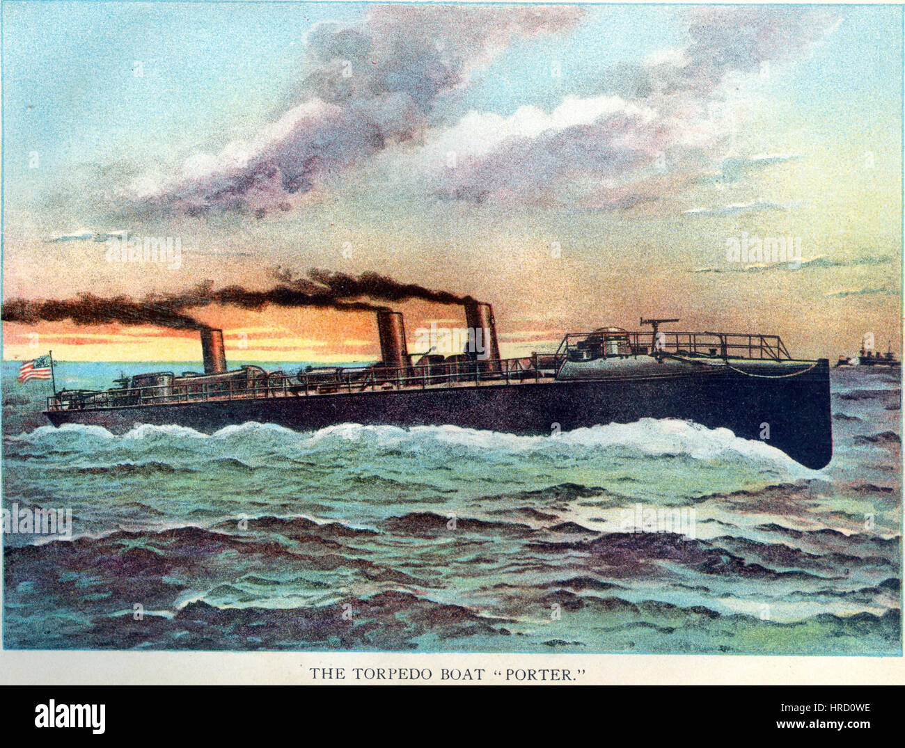 USS Porter 1898 Stock Photo - Alamy